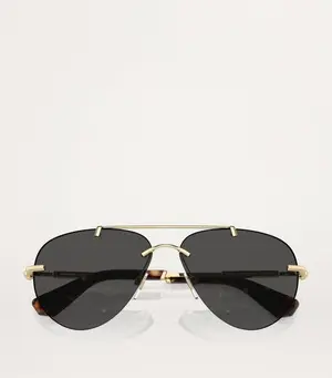 Burberry Acetate Be3151 Aviator Sunglasses