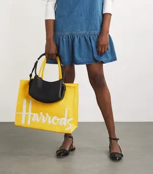Harrods Cotton Logo Tote Bag