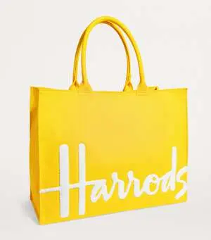 Harrods Cotton Logo Tote Bag