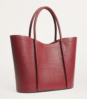 Harrods Pebbled Leather Tote Bag
