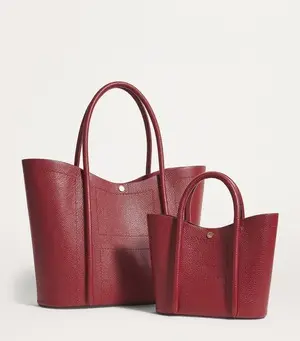 Harrods Pebbled Leather Tote Bag