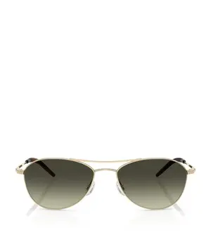 Oliver Spencer Aero Ii Aviator Sunglasses - Gold