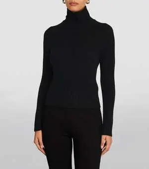 JOSEPH Open Cashmere High-neck Sweater