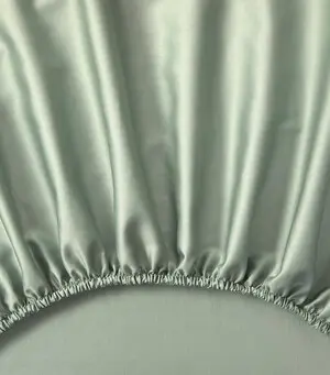 YVES DELORME Triomphe King Fitted Sheet - Green