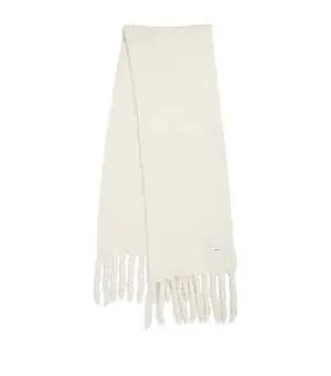 JOSEPH Bouclé Knit Scarf - Ivory