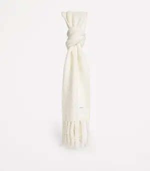 JOSEPH Bouclé Knit Scarf - Ivory