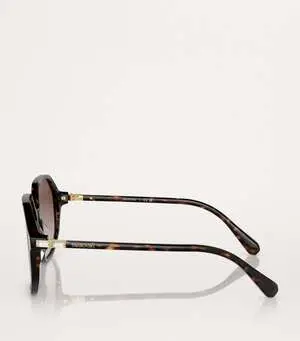 SWAROVSKI Sk6003 Oversized Sunglasses - Brown