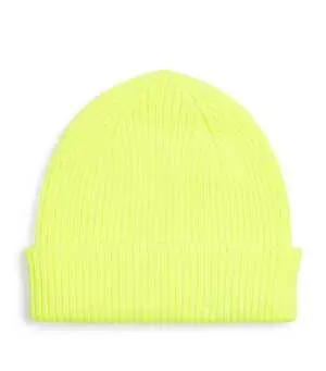 LE BONNET Lambswool-caregora Classic Beanie - Yellow