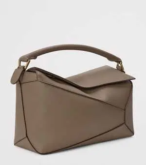 Loewe Medium Puzzle Edge Top-handle Bag - Brown