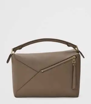 Loewe Medium Puzzle Edge Top-handle Bag - Brown