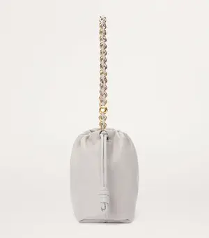 Loewe Medium Leather Flamenco Shoulder Bag - Grey