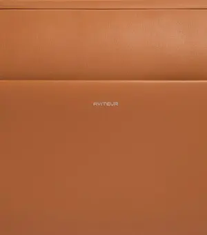 AVITEUR Calfskin Leather Laptop Sleeve With Trolley Sleeve