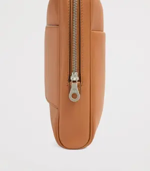 AVITEUR Calfskin Leather Laptop Sleeve With Trolley Sleeve