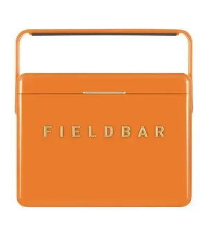 FIELDBAR Mini Bar Cooler Box With Leather Sling - Orange