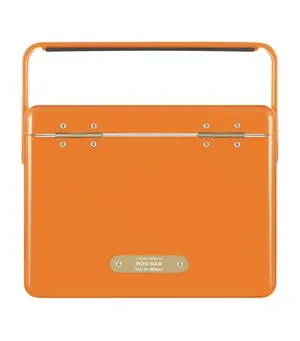 FIELDBAR Mini Bar Cooler Box With Leather Sling - Orange