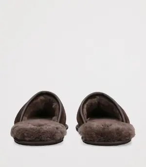 UGG Suede Scuff Slippers - Brown