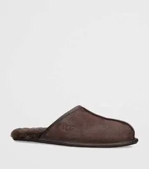 UGG Suede Scuff Slippers - Brown