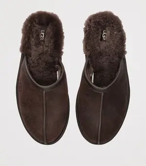 UGG Suede Scuff Slippers - Brown