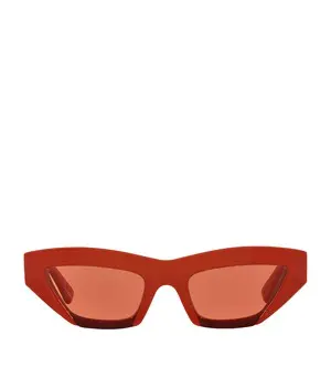 Bottega Veneta Acetate Sunglasses - Orange