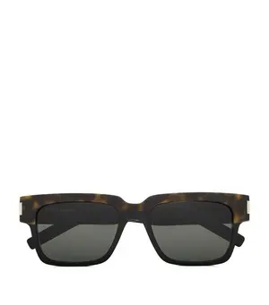 Saint Laurent Rectangular Sunglasses - Brown