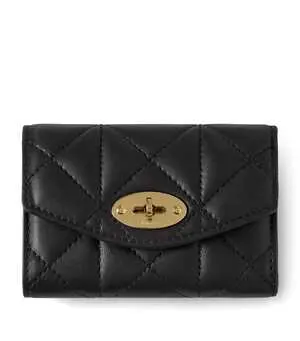 Mulberry Leather Folded Darley Wallet - Black