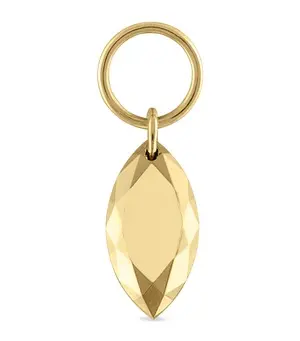 MARIA TASH Faceted Marquise Charm - Gold