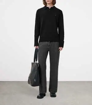 ALLSAINTS Statten Polo Sweater - Black