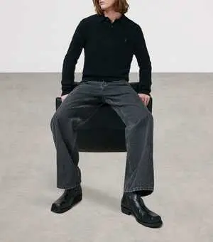 ALLSAINTS Statten Polo Sweater - Black