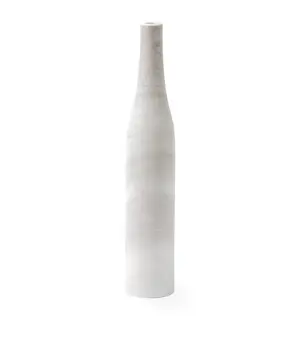 POLSPOTTEN Marble Heritage Bottle Candle Holder - White
