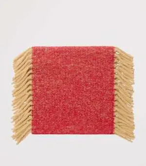 Burberry Alpaca Wool-blend Happy Scarf - Red