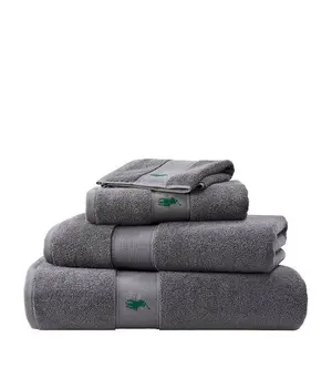 Ralph Lauren Polo Player Guest Towel - Grey