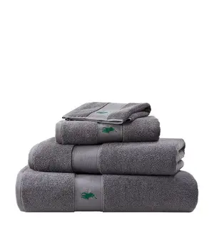 Ralph Lauren Polo Player Guest Towel - Grey