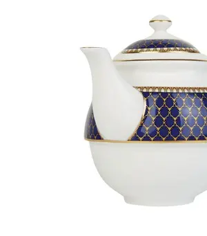 Halcyon Days Antler Trellis Tea For One Set - Blue