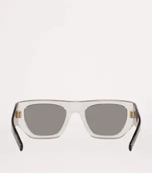 Saint Laurent Sl 740 Pillowed Square Sunglasses - Brown