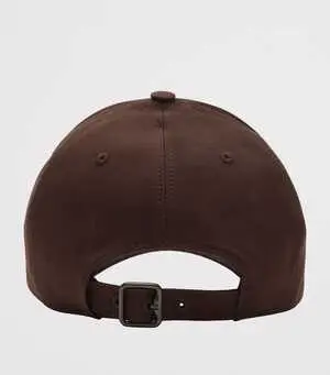 Burberry Cotton Gabardine Thistle Shield Baseball Cap - Brown