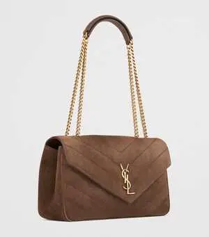 Saint Laurent Medium Loulou Shoulder Bag - Brown