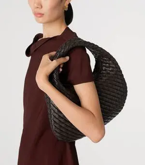 Bottega Veneta Small Veneta Shoulder Bag - Brown