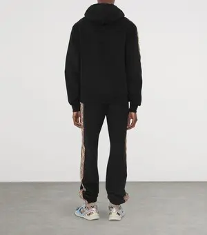 Burberry Cotton Check-trim Sweatpants
