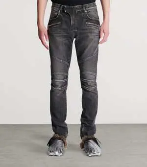 Balmain Slim Biker Jeans