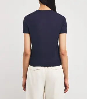 Theory Regal Wool T-shirt - Navy