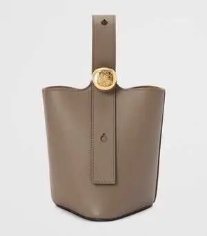 Loewe Mini Leather Pebble Bucket Bag