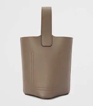 Loewe Mini Leather Pebble Bucket Bag