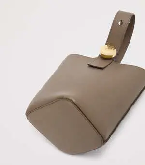Loewe Mini Leather Pebble Bucket Bag