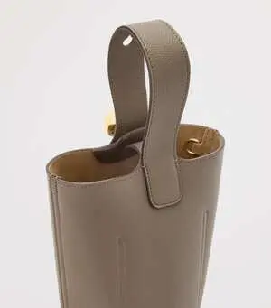 Loewe Mini Leather Pebble Bucket Bag