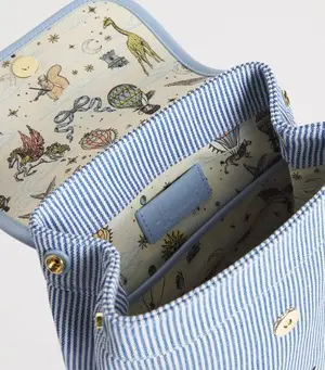 Harrods Embroidered Backpack - Blue