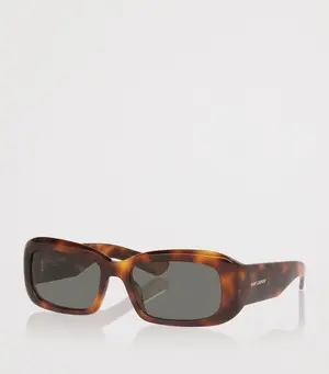 Saint Laurent Acetate Rectangle Sunglasses