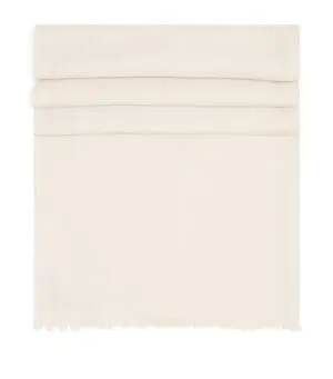 Agnona Cashmere-silk Scarf - White