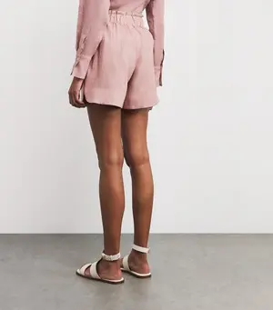 Eleventy Linen Drawstring Shorts - Neutral