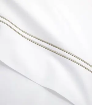 YVES DELORME Organic Cotton Duo Pierre Super King Flat Sheet