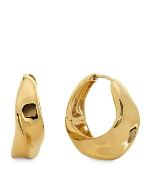 Monica Vinader Vermeil Nomade Hoop Earrings - Gold